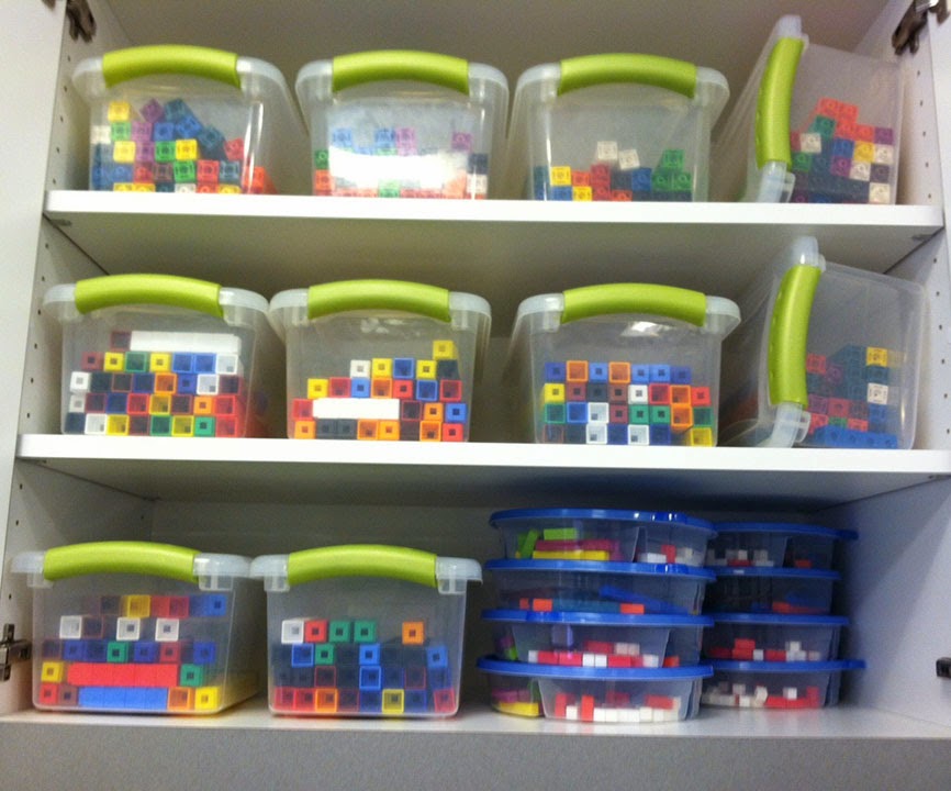 Bookish Ways in Math and Science: My Classroom - Organizing Math